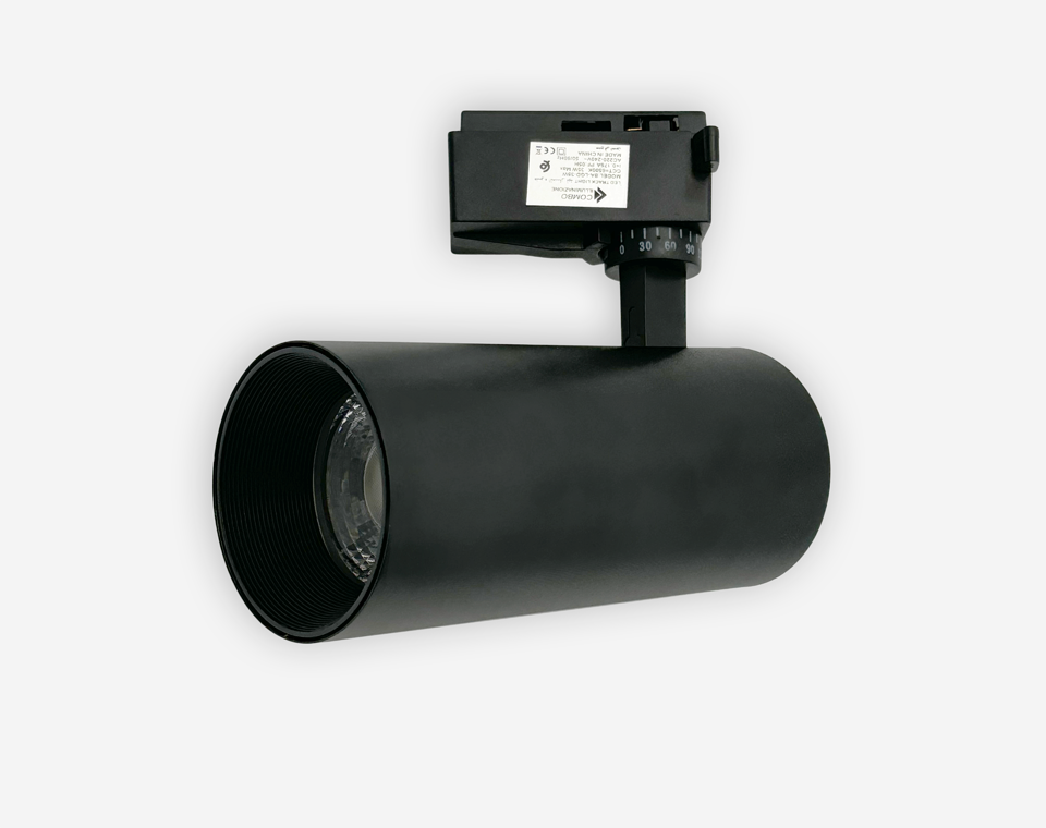 Projecteur Sur Rail 360° Noir 35W – BASS Maroc